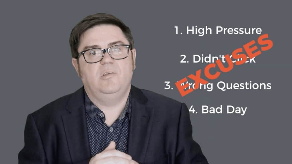 Interview Failure. How To Not Suck At Job Interviews: 6 Success Tips